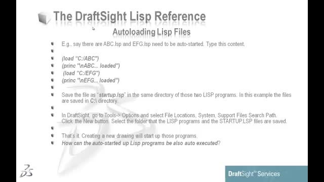DraftSight Lisp Programming Webinar No 2 on February 9th 10th ...