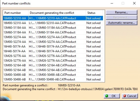 About Part Number Conflicts CATIA V5 R29 | Dassault Systèmes®