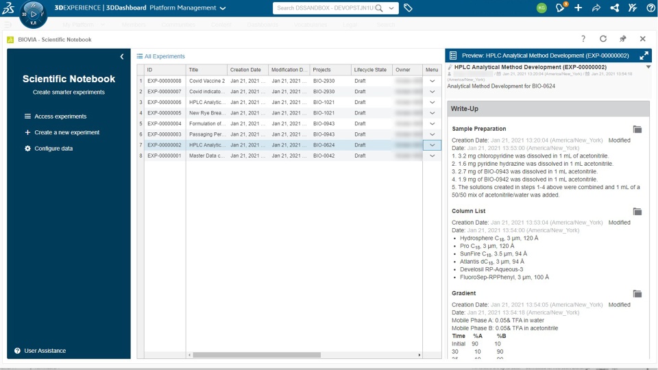 BIOVIA Laboratory Reviewer | Dassault Systèmes®