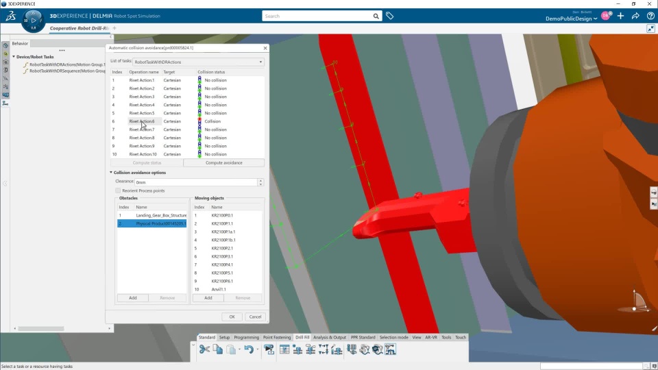 Automatic Collision Avoidance in the 3DX DELMIA Robot Spot Simulation ...