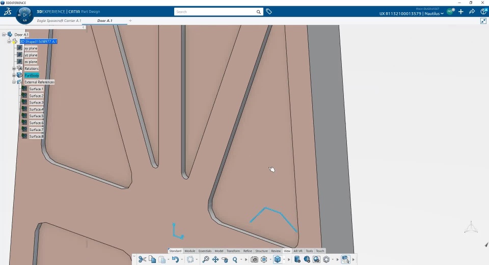 How to use Part Design Pad or Pocket using Opened Profile CATIA Tip and ...