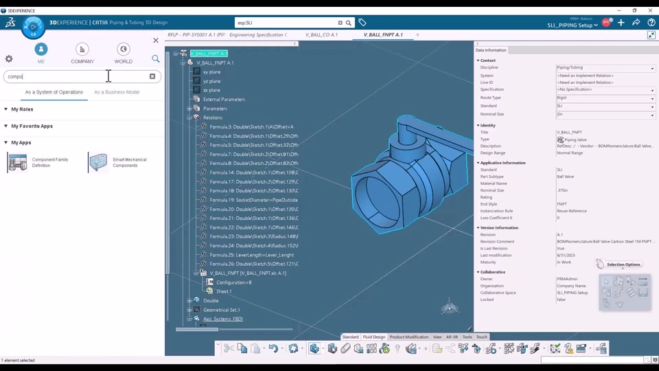 Migration V5 3DEXP Fluid Systems | Dassault Systèmes®