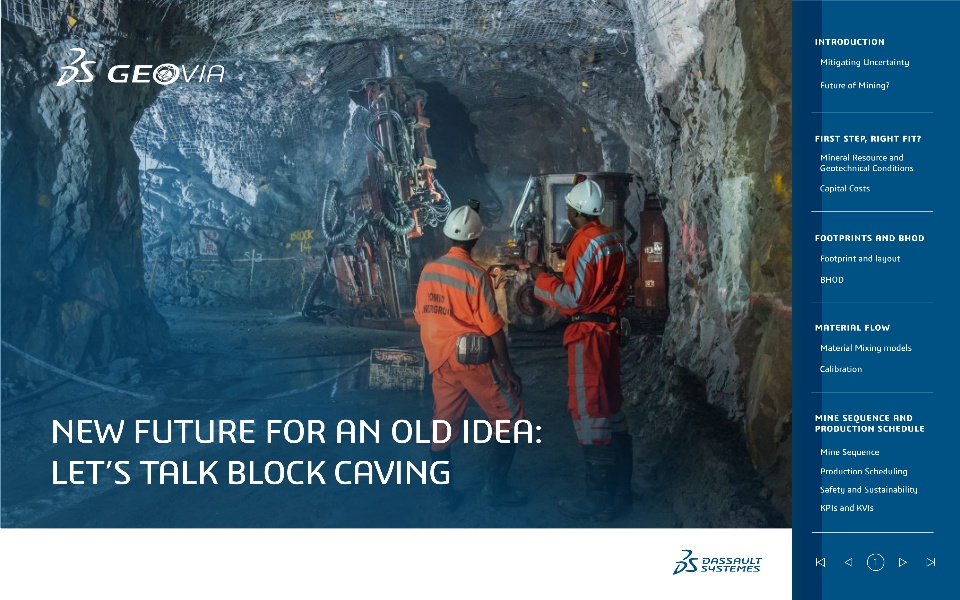 Block Caving eBook exclusive to the GEOVIA User Community | Dassault ...