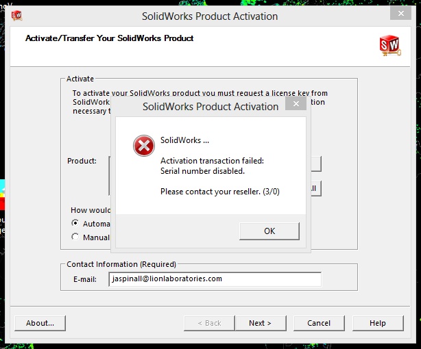 Serial number problem with Solidworks 2014 beta | Dassault Systèmes®
