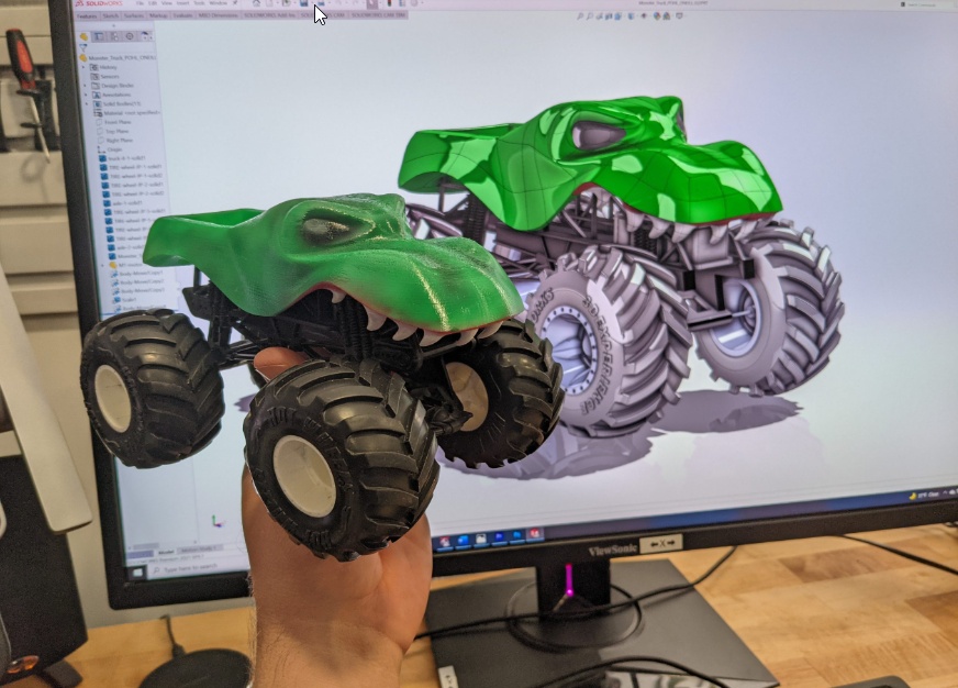 Jason Pohl Creating a Mini Monster Truck with SOLIDWORKS xShape ...