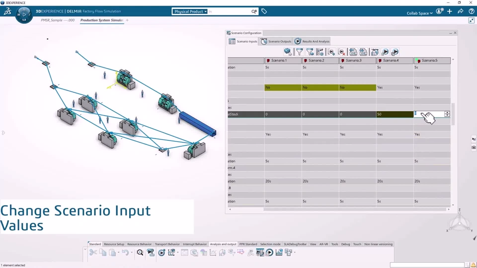 Multiple scenarios experiment manager in Factory Flow Simulation App ...