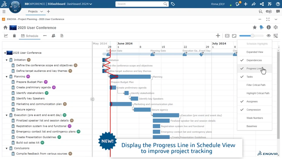 ENOVIA Project Planner | Dassault Systèmes®