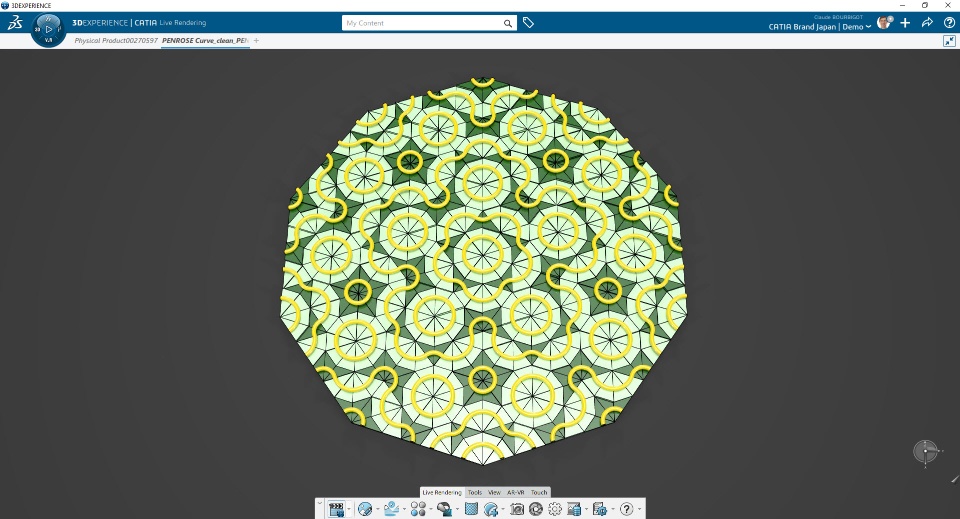 Penrose tiling Kite and dart | Dassault Systèmes®