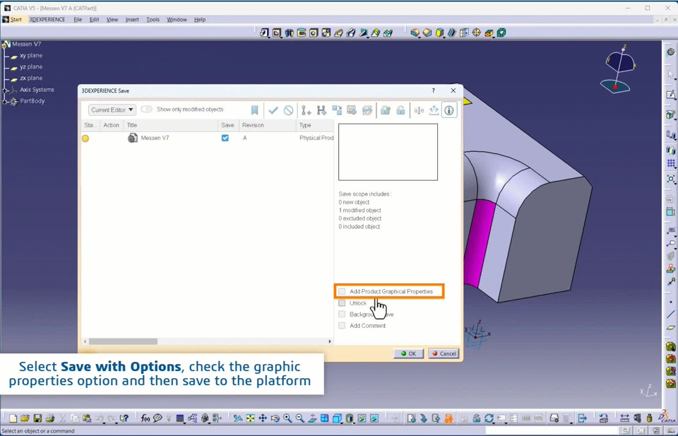 Useful Tip Exposing planes and axis from CATIA V5 | Dassault Systèmes®
